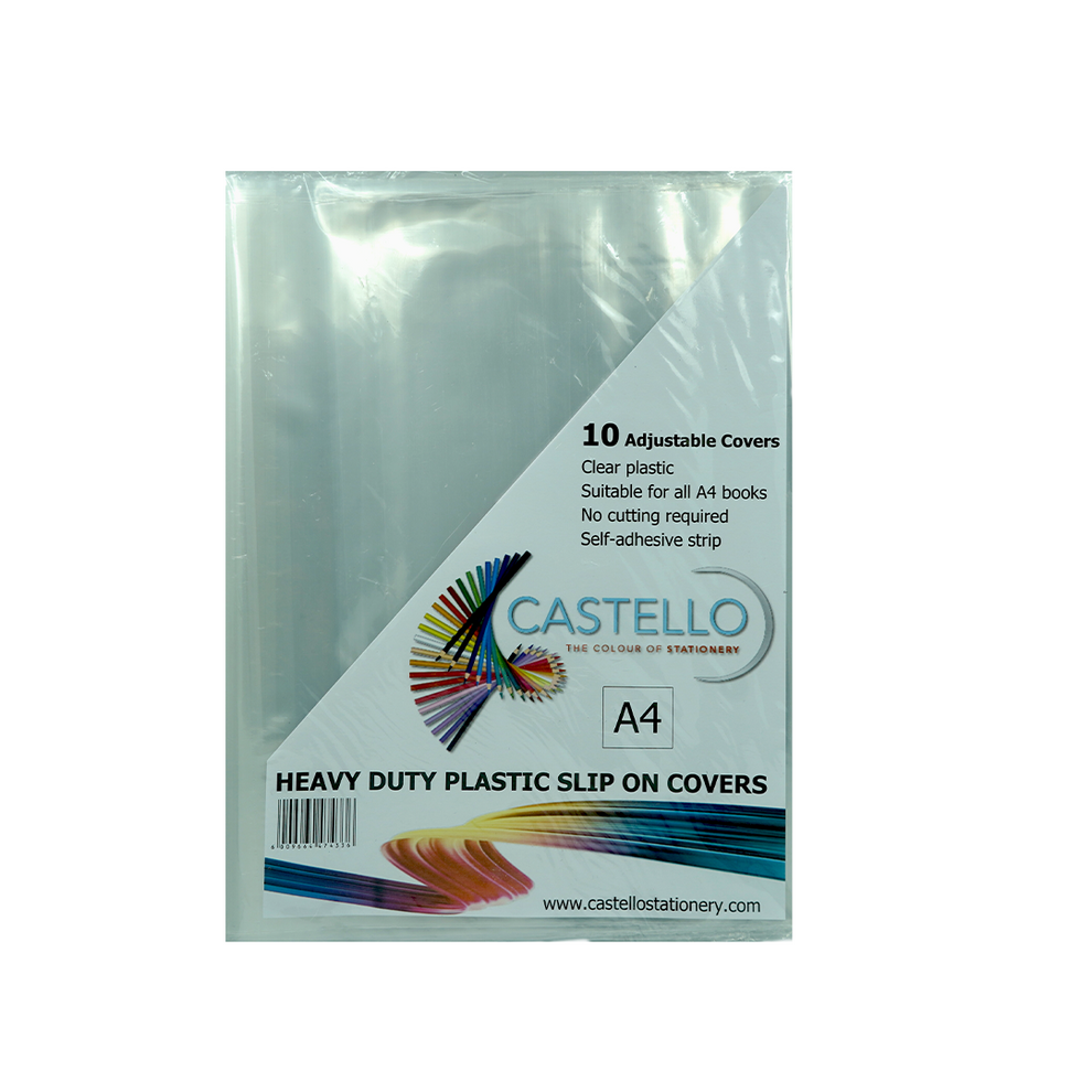 Castello Book Cover A4 Slip On Heavy Duty 10Pk – MoosasMegaStore